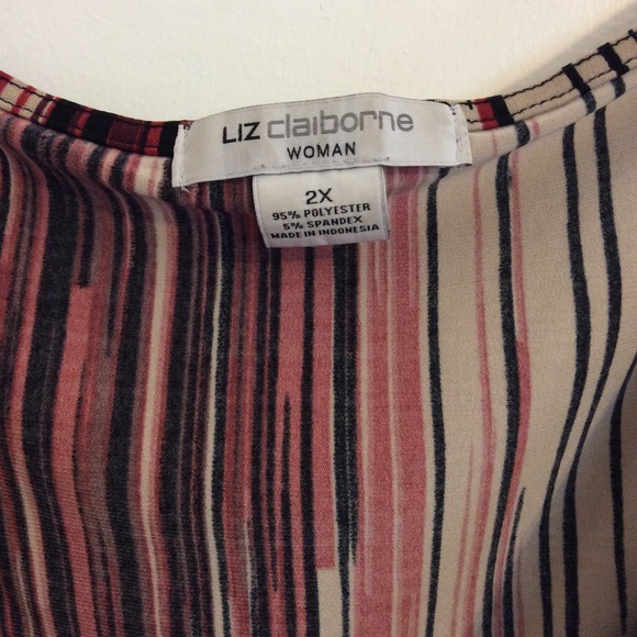 Liz Claiborne | Tops | Liz Claiborne Plus Size Variegated Blouse | Poshmark